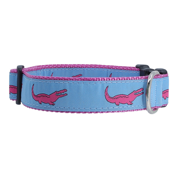 Pink Alligator on Blue – shoppreston.com